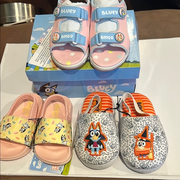 Disney | Shoes | Bluey And Bingo Toddler Sandals And Slippers Size 7 8 ...